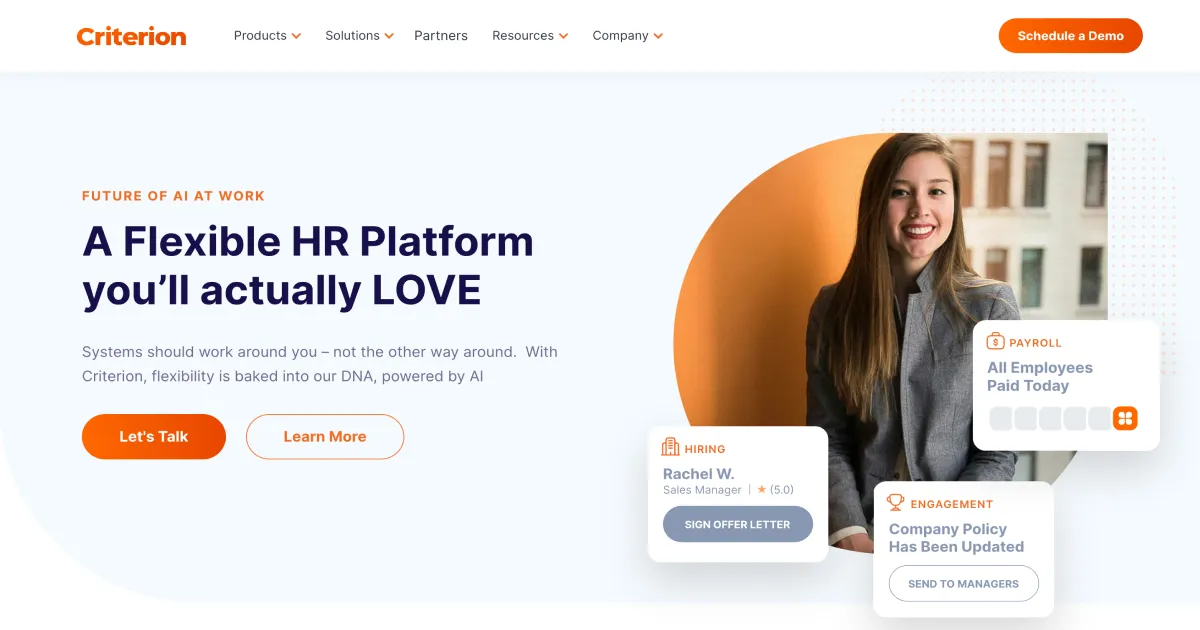 Modern, Affordable Human Resources Platform | Criterion